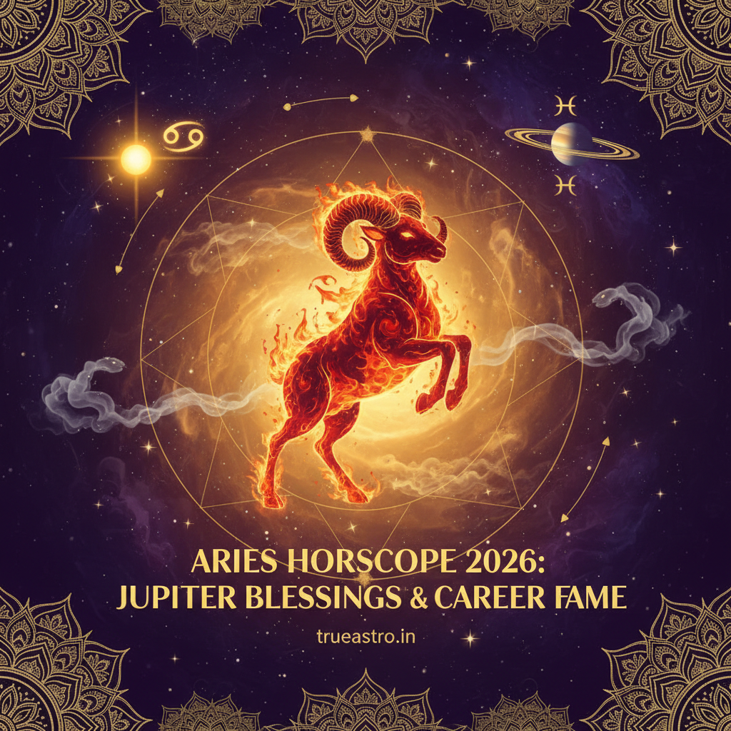 Aries Horoscope 2026: Vedic Predictions, Transits & Remedies | TrueAstro